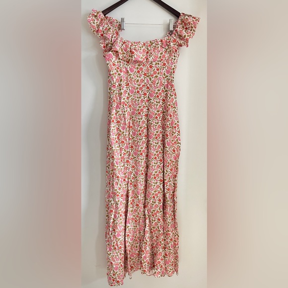 Dresses | Opt Floral Linen Dress | Poshmark